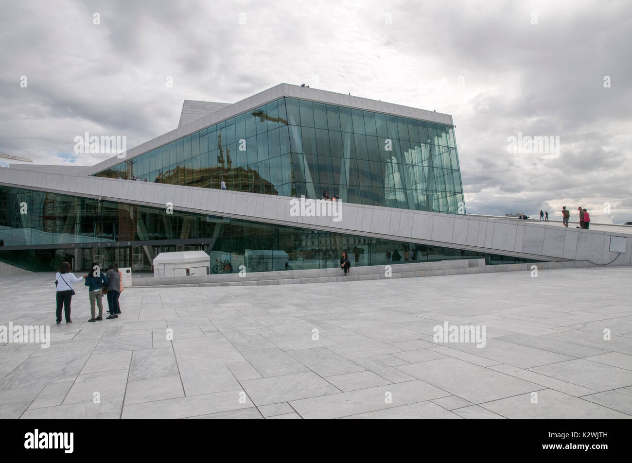 Exterior of Oslo Opera House, home of The Norwegian National Opera and ...