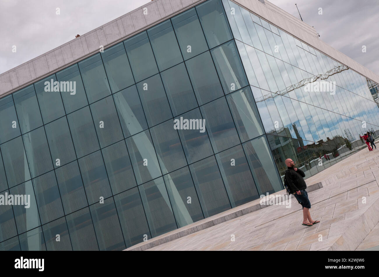 Exterior of Oslo Opera House, home of The Norwegian National Opera and ...