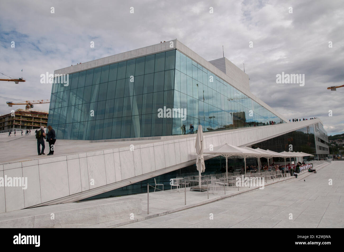 Exterior of Oslo Opera House, home of The Norwegian National Opera and ...
