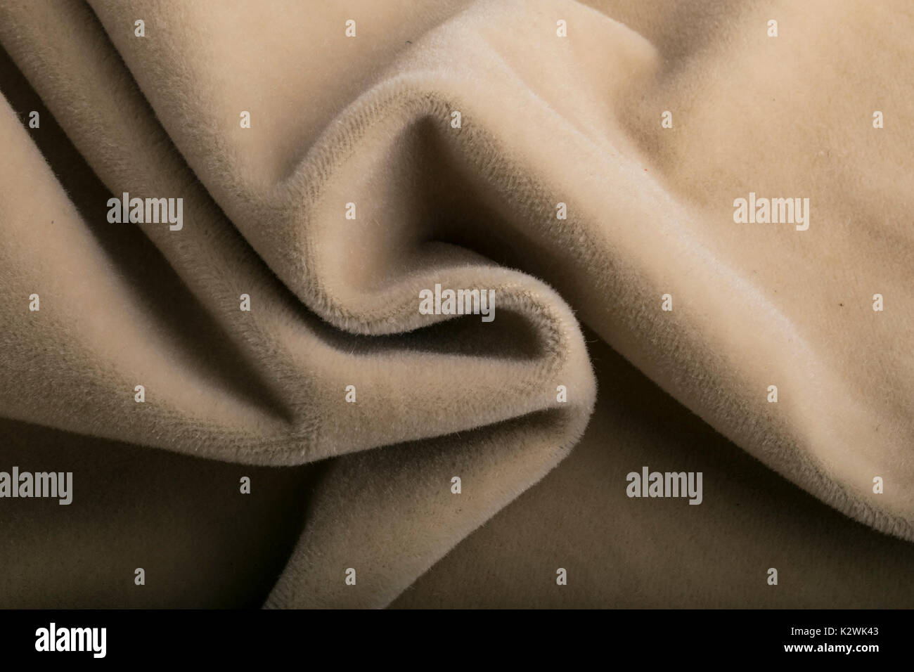 Velour beige fabric textile background. with velvet effect Stock Photo ...