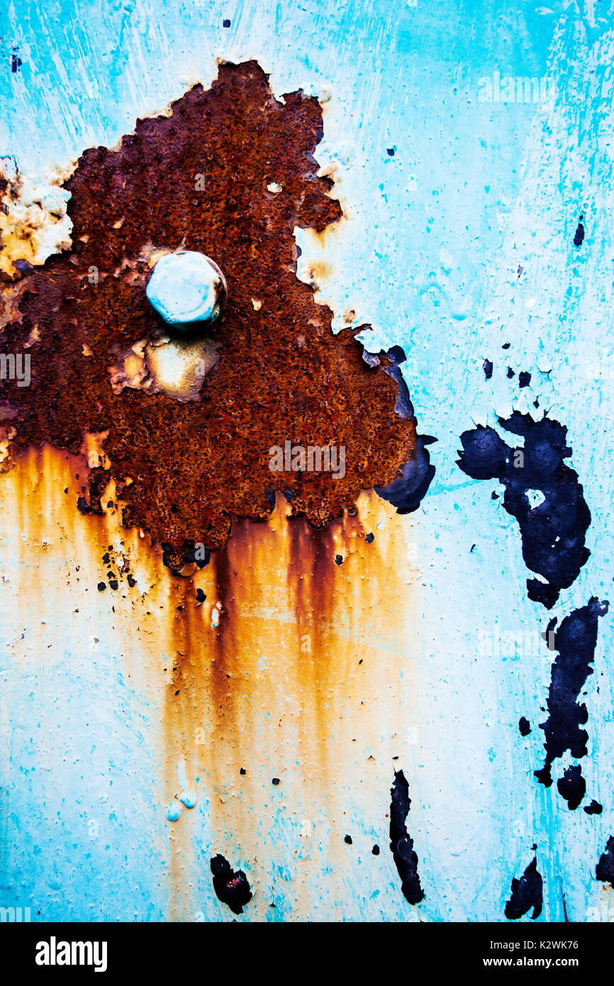 Abstract of colourful rusted metal Stock Photo - Alamy