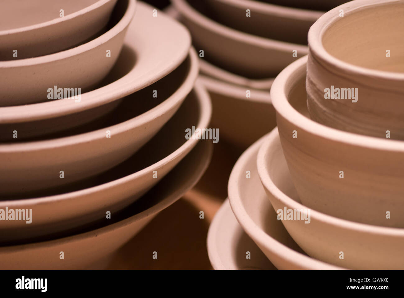 Stacks of ceramic vessels Stock Photo - Alamy