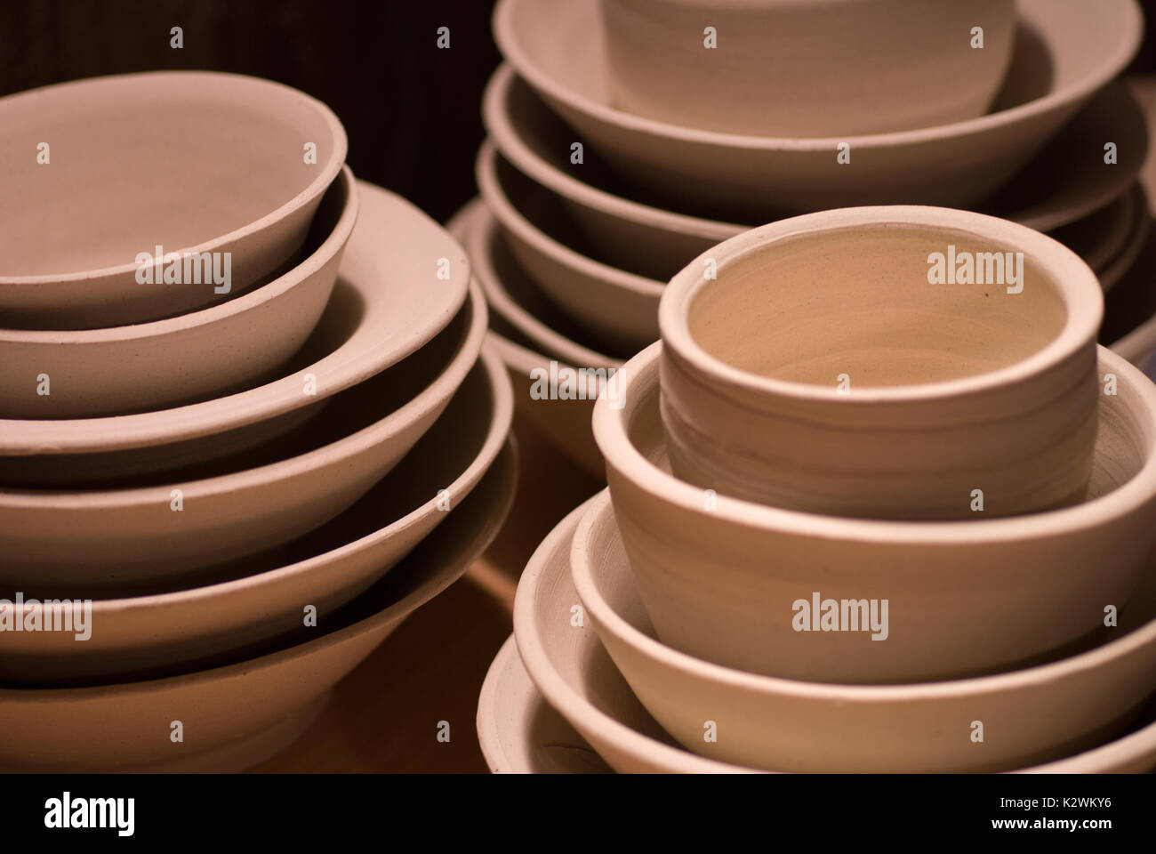 Stacks of ceramic vessels Stock Photo - Alamy