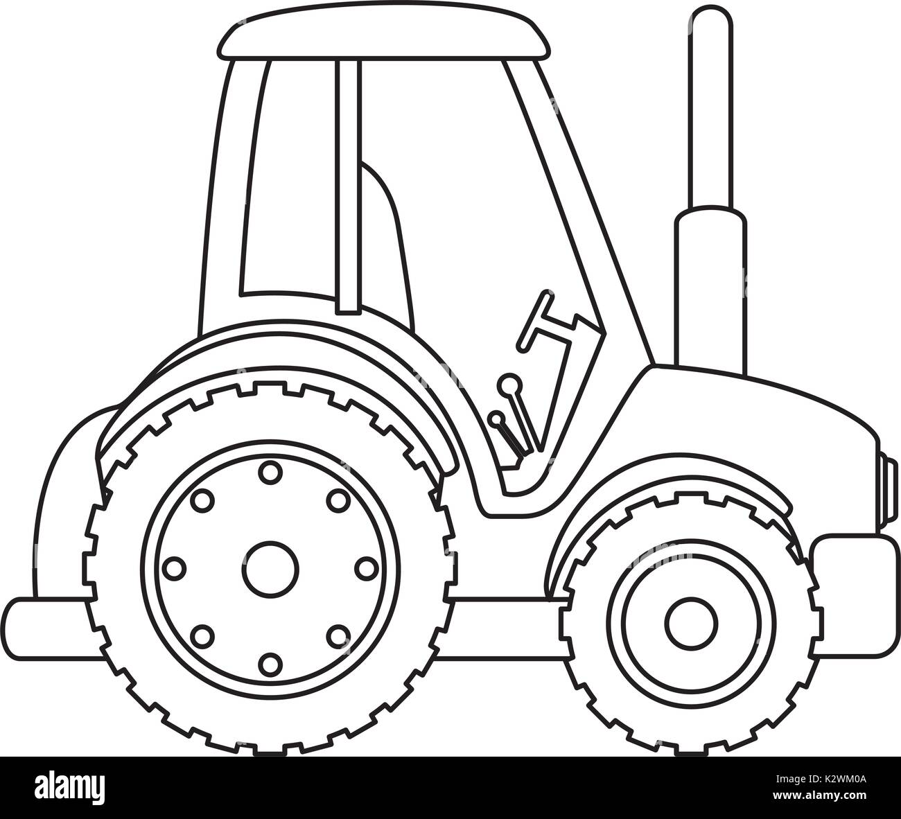 Farm tractor isolated icon Stock Vector Image & Art - Alamy