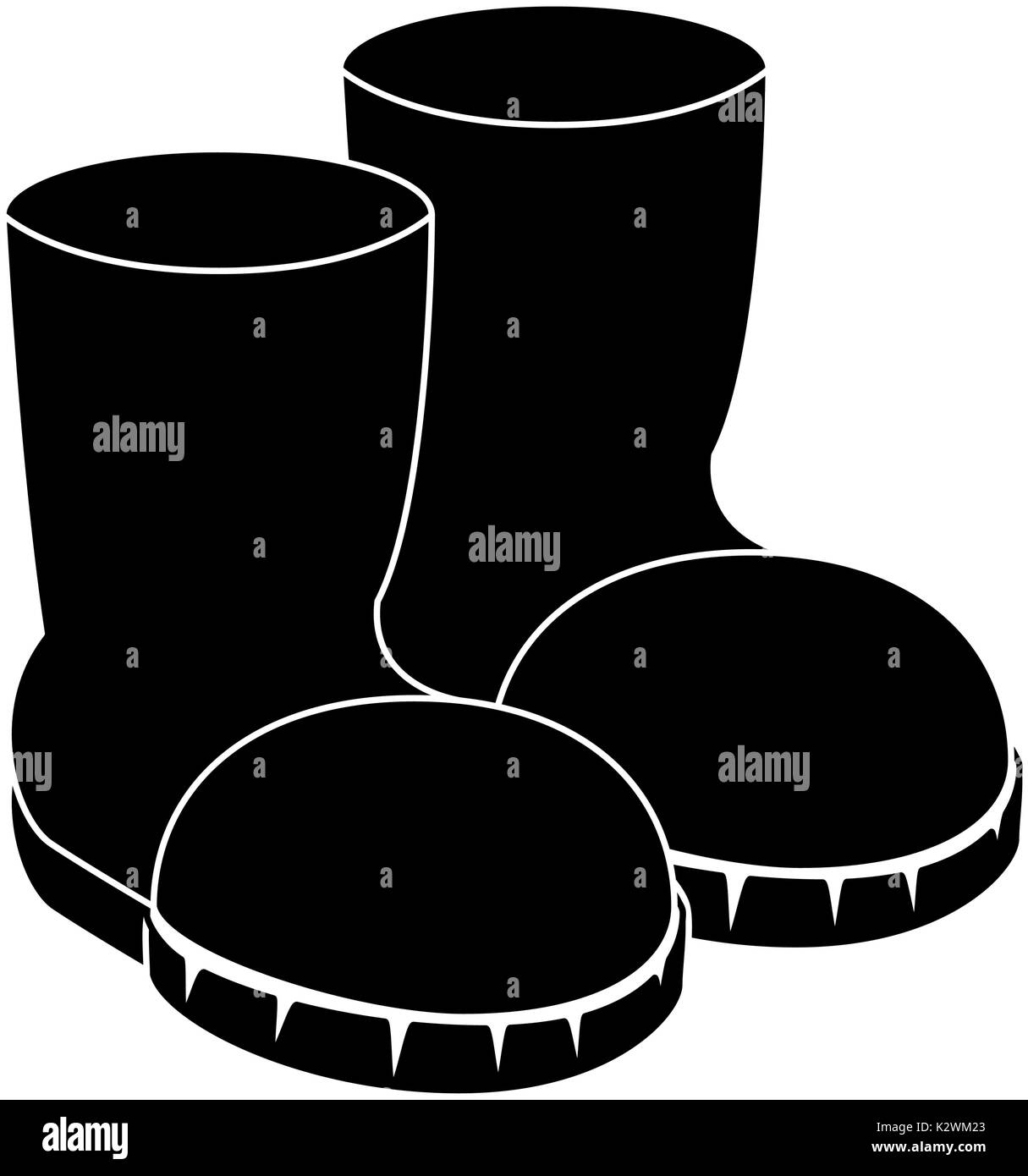 farm boots isolated icon Stock Vector Image & Art - Alamy