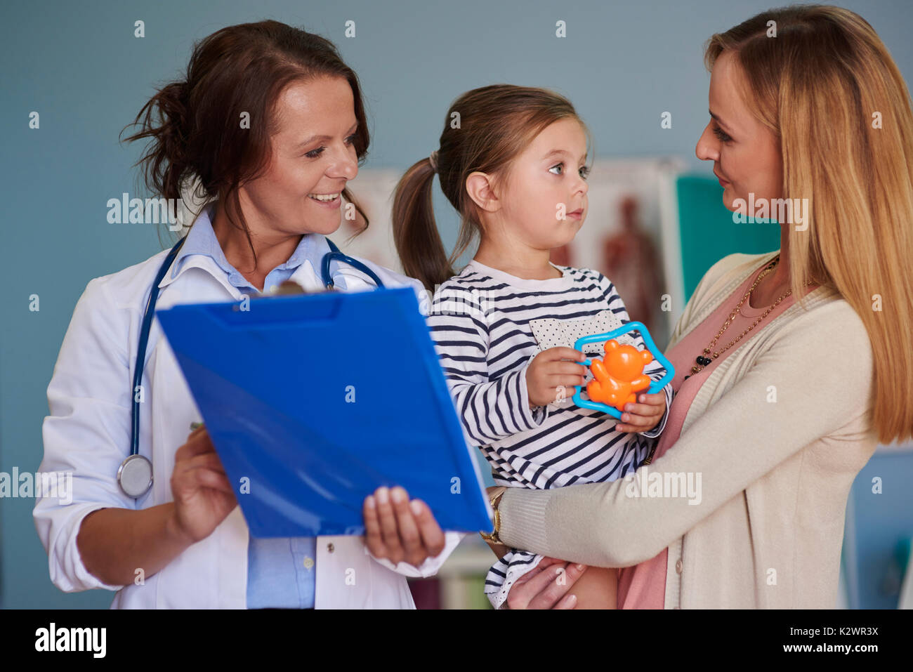 My daughter is a very brave patient Stock Photo - Alamy