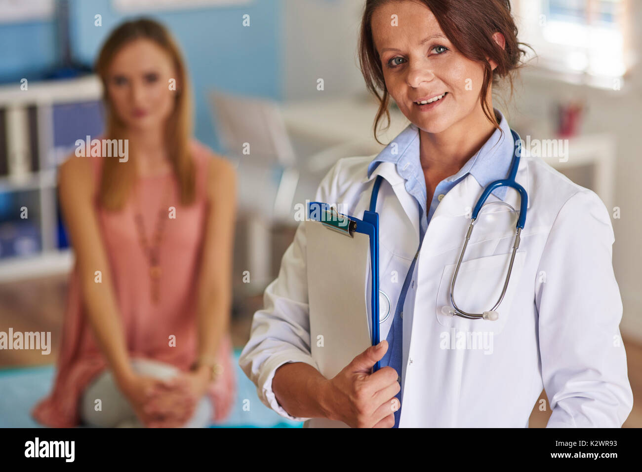 Doctor at her office interior Stock Photo - Alamy