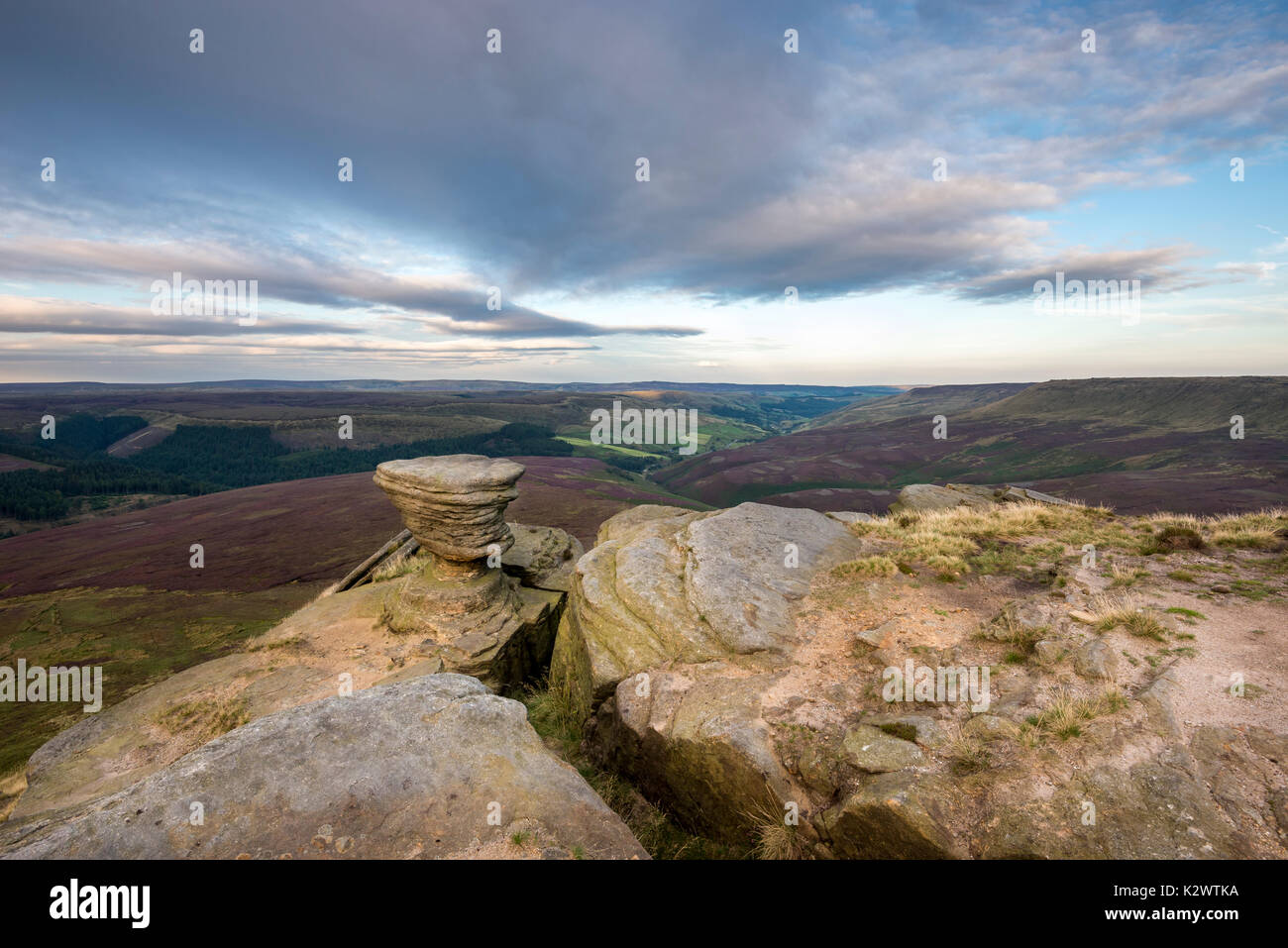 Rock formation at Fairbrook Naze. Beautiful dusky colours in the ...