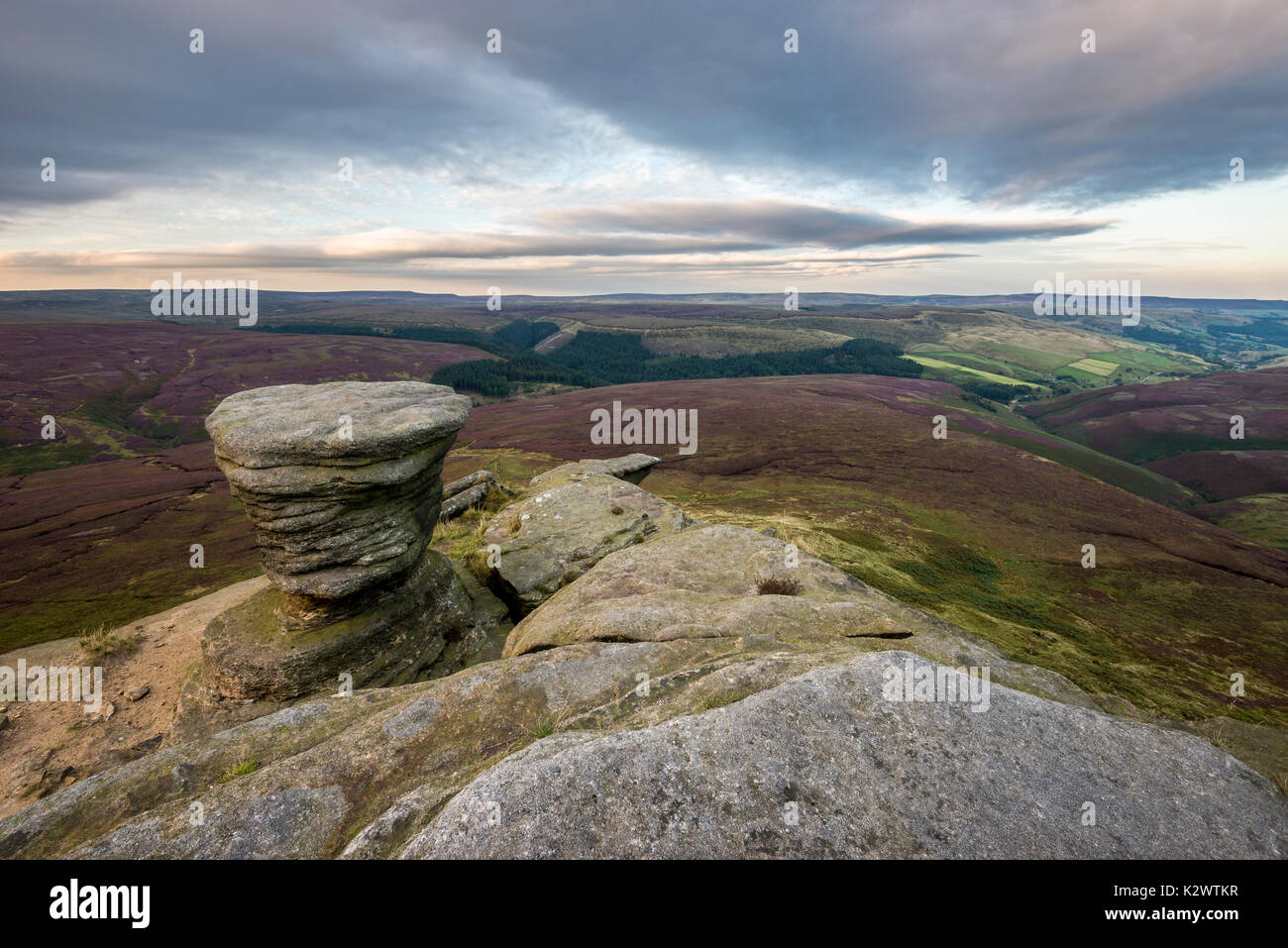 Rock formation at Fairbrook Naze. Beautiful dusky colours in the ...