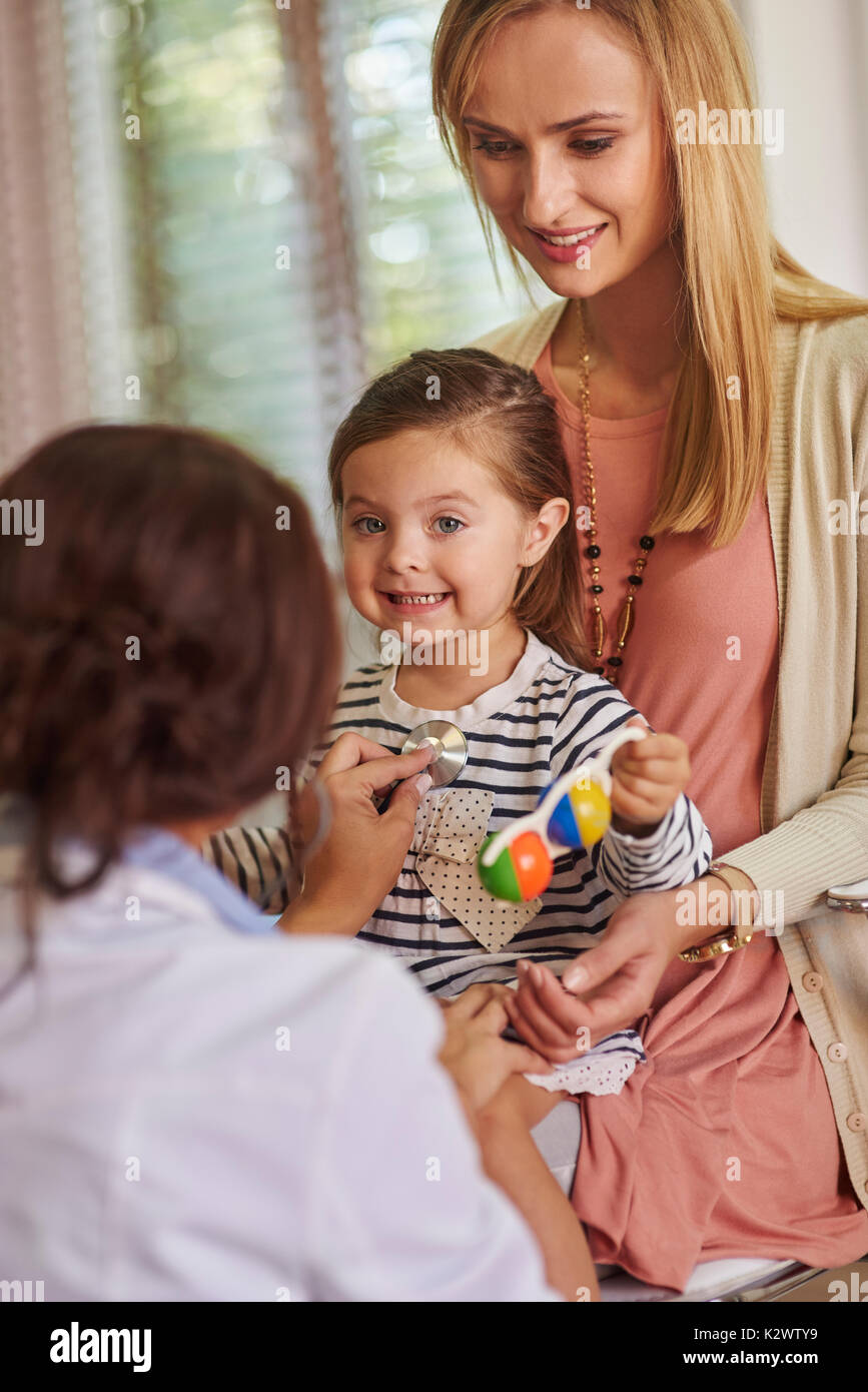 She is trying to be very brave Stock Photo - Alamy