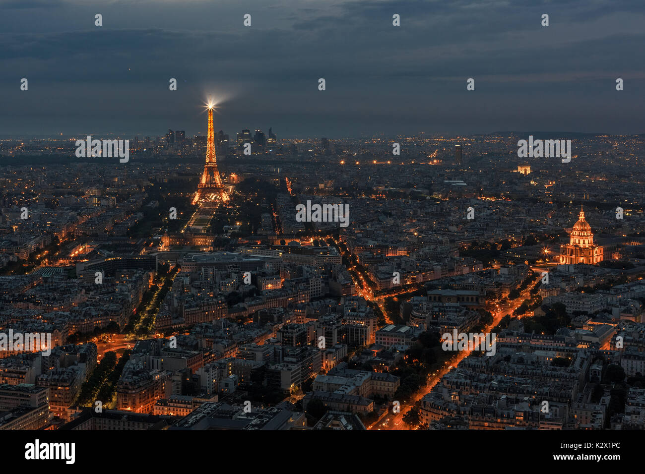 Paris with Eiffel tower as it's most important landmark in the city ...