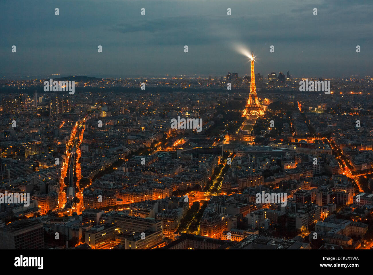 Paris with Eiffel tower as it's most important landmark in the city ...
