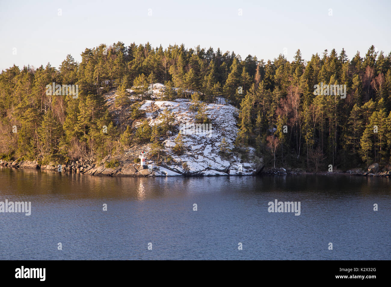 Panorama of nordic coastal landscape with rocks hi-res stock ...