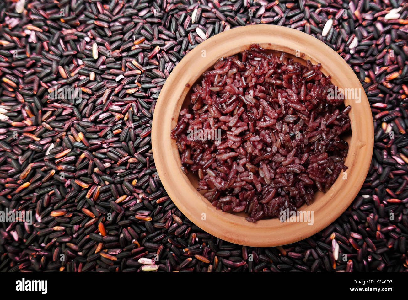 Cooked purple rice hi-res stock photography and images - Alamy