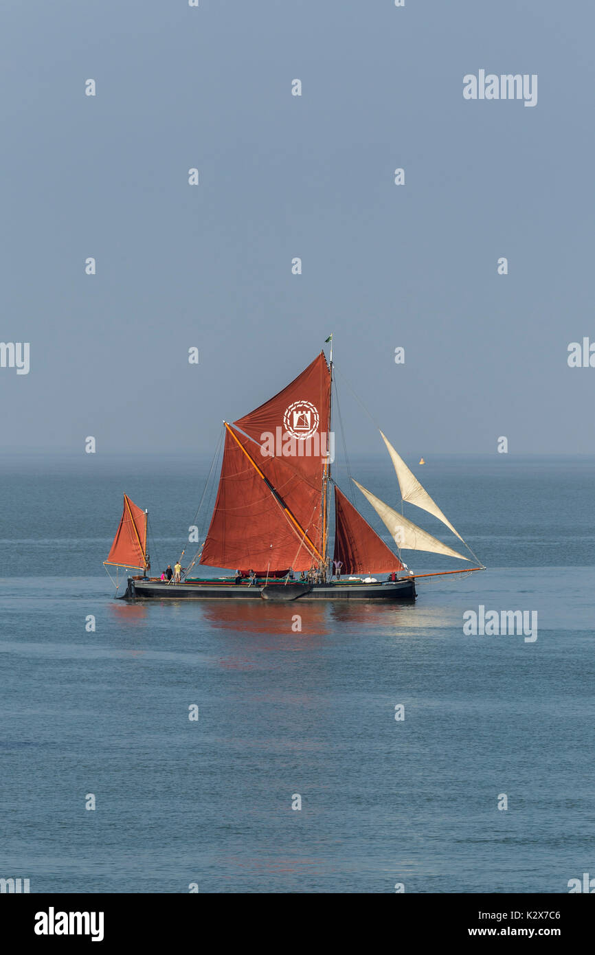 Thames barge 'Lady of the Lea of Dover' preparing to start in 54th ...