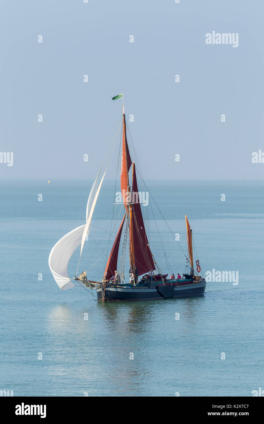 Thames barge 'Lady of the Lea of Dover' preparing to start in 54th ...