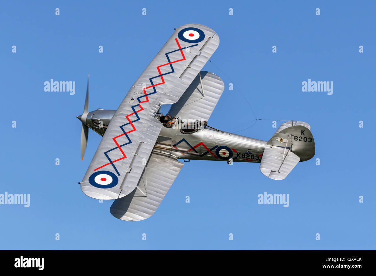 Hawker Demon - RAF biplane fighter Stock Photo - Alamy