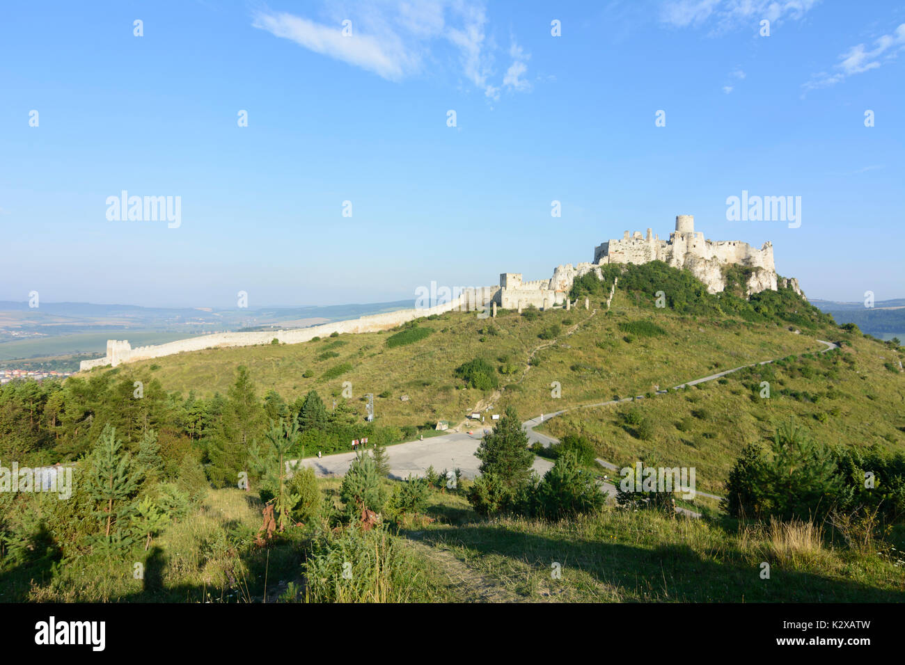 Spis Castle (Zipser Burg, Spišský hrad), Spisske Podhradie (Kirchdrauf ...