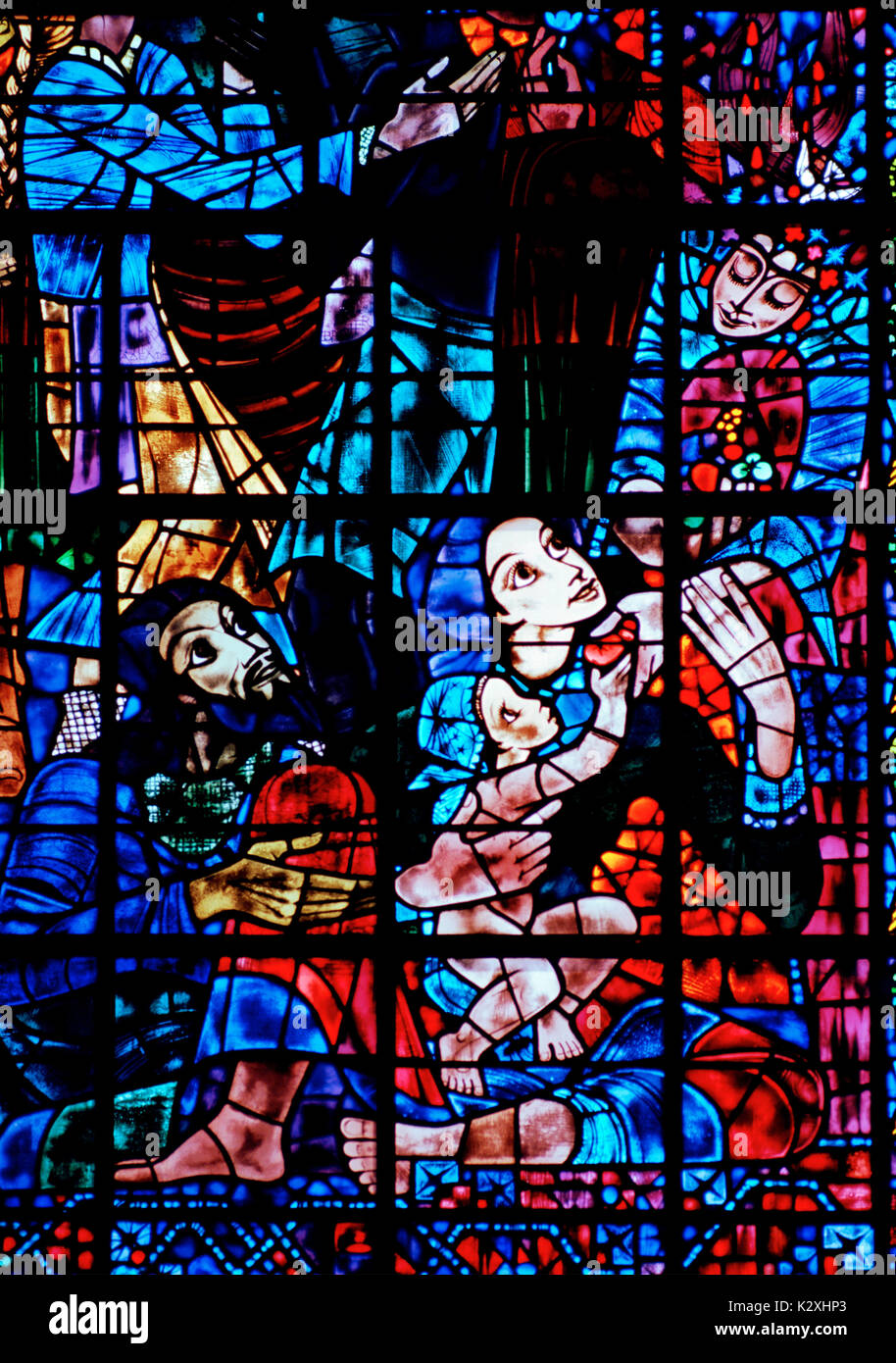 Peace window by Bossanyi in Canterbury Cathedral in Canterbury in Kent ...