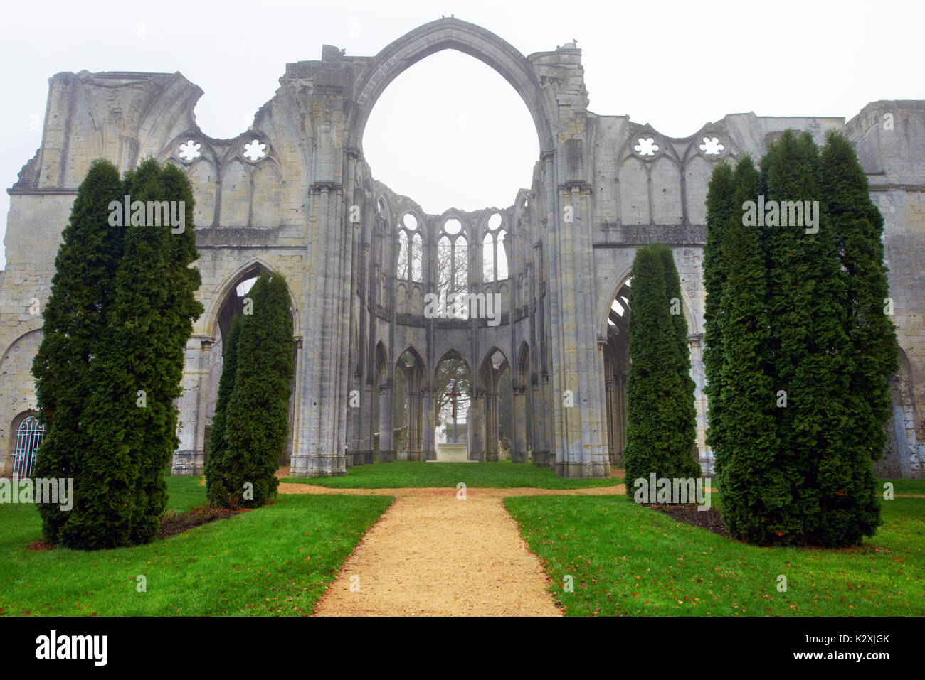 Abbaye d’Ourscamp, Chiry-Ourscamp, Oise, France Stock Photo - Alamy