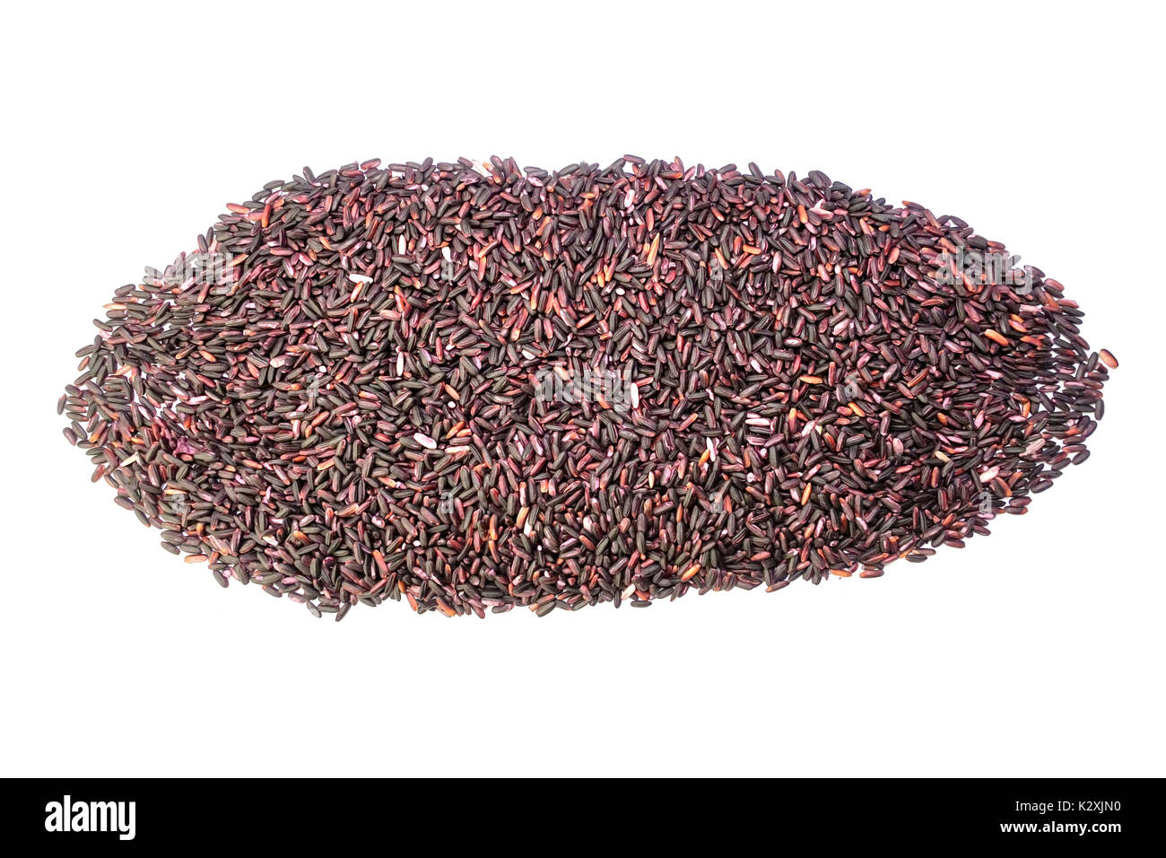 rice berry on white background - uncooking Stock Photo - Alamy