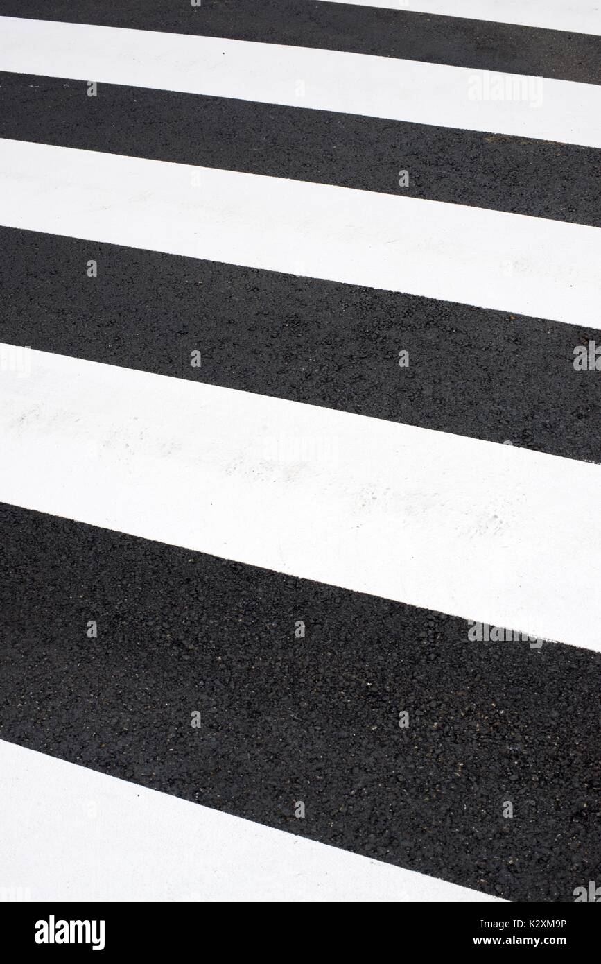 Zebra crossing without anyone crossing it Stock Photo - Alamy