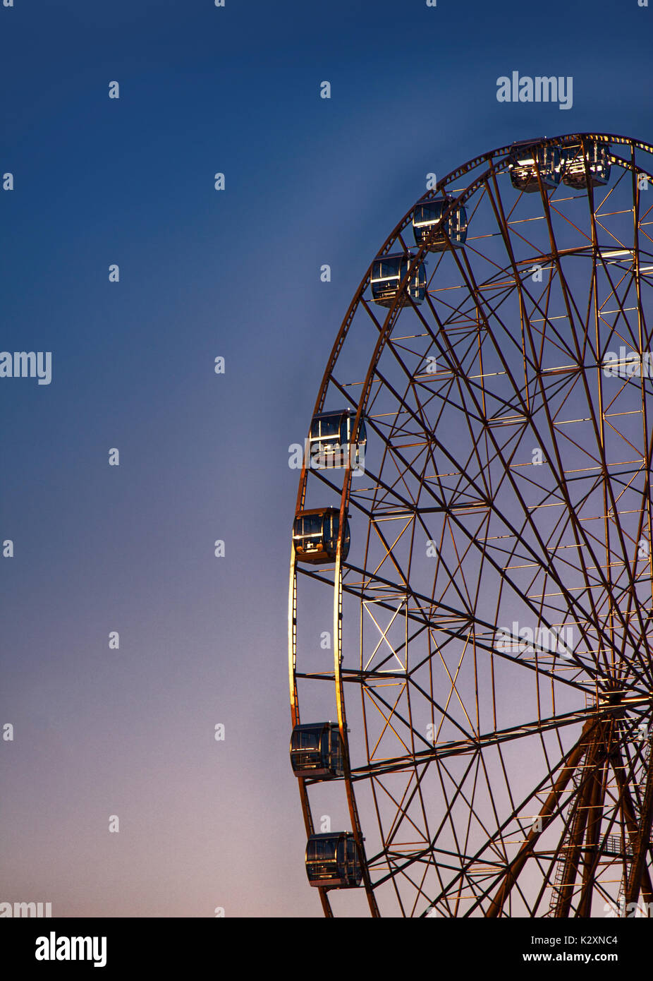 Entertainment industry. Sunday holiday. Rides. Disney world. Ferris ...