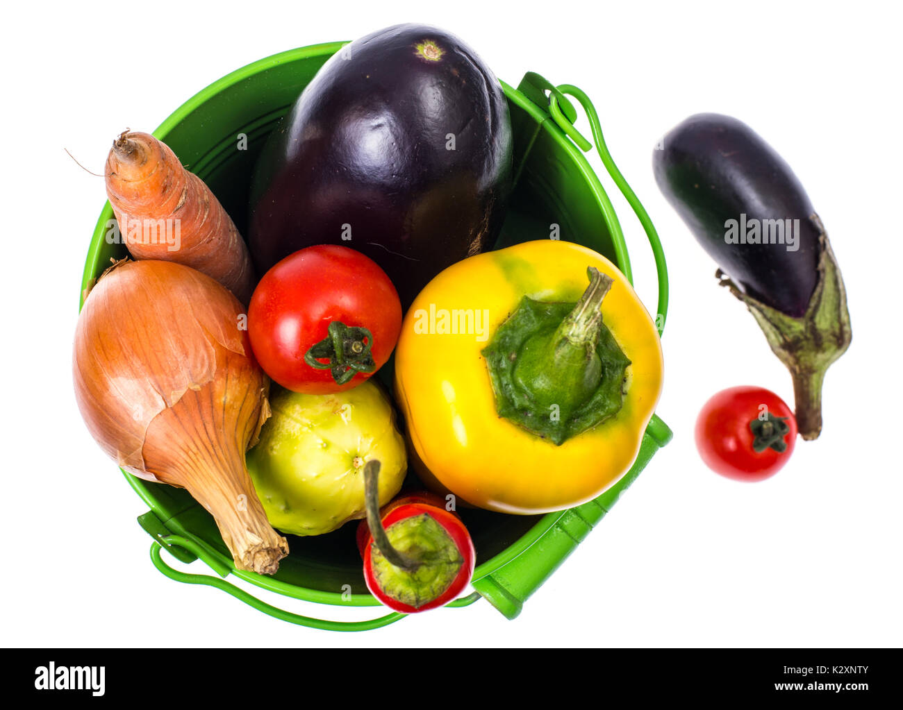 Grown ecological bio-vegetables. Studio Photo Stock Photo - Alamy