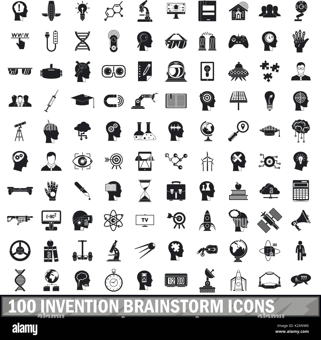 100 invention brainstorm icons set, simple style Stock Vector Image ... 100 invention brainstorm icons set, simple style Stock Vector Image ...