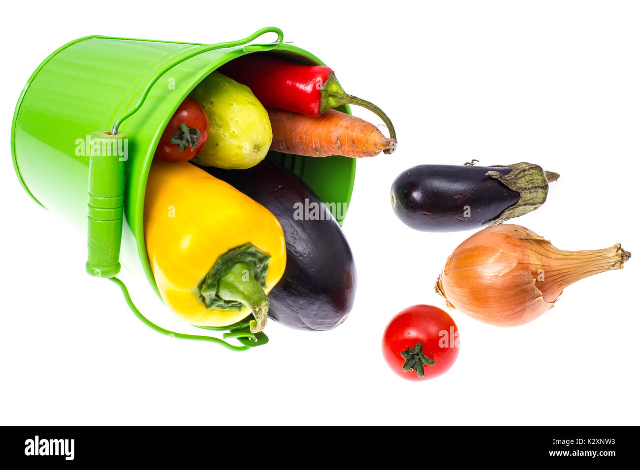 Grown ecological bio-vegetables. Studio Photo Stock Photo - Alamy