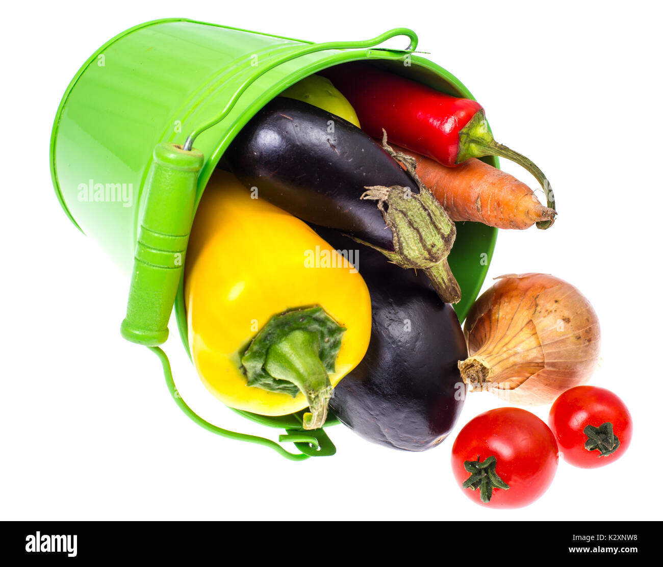 Man vegetables fruit basket Cut Out Stock Images & Pictures - Alamy