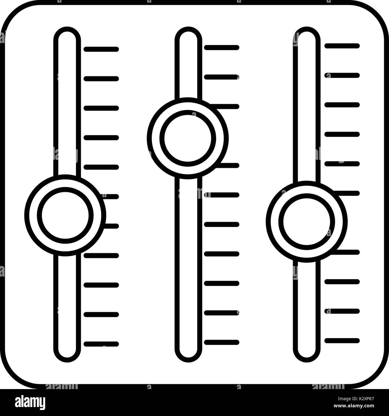 Sound mixer icon , outline style Stock Vector Image & Art - Alamy