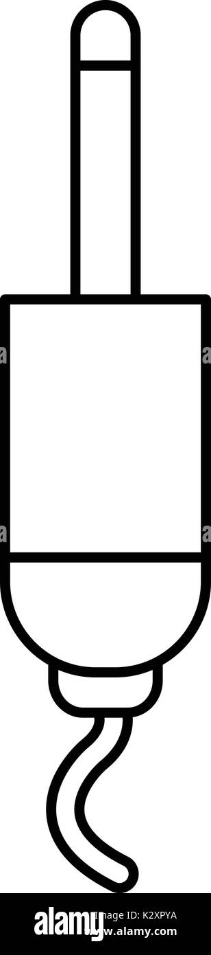 Jack cable icon , outline style Stock Vector Image & Art - Alamy