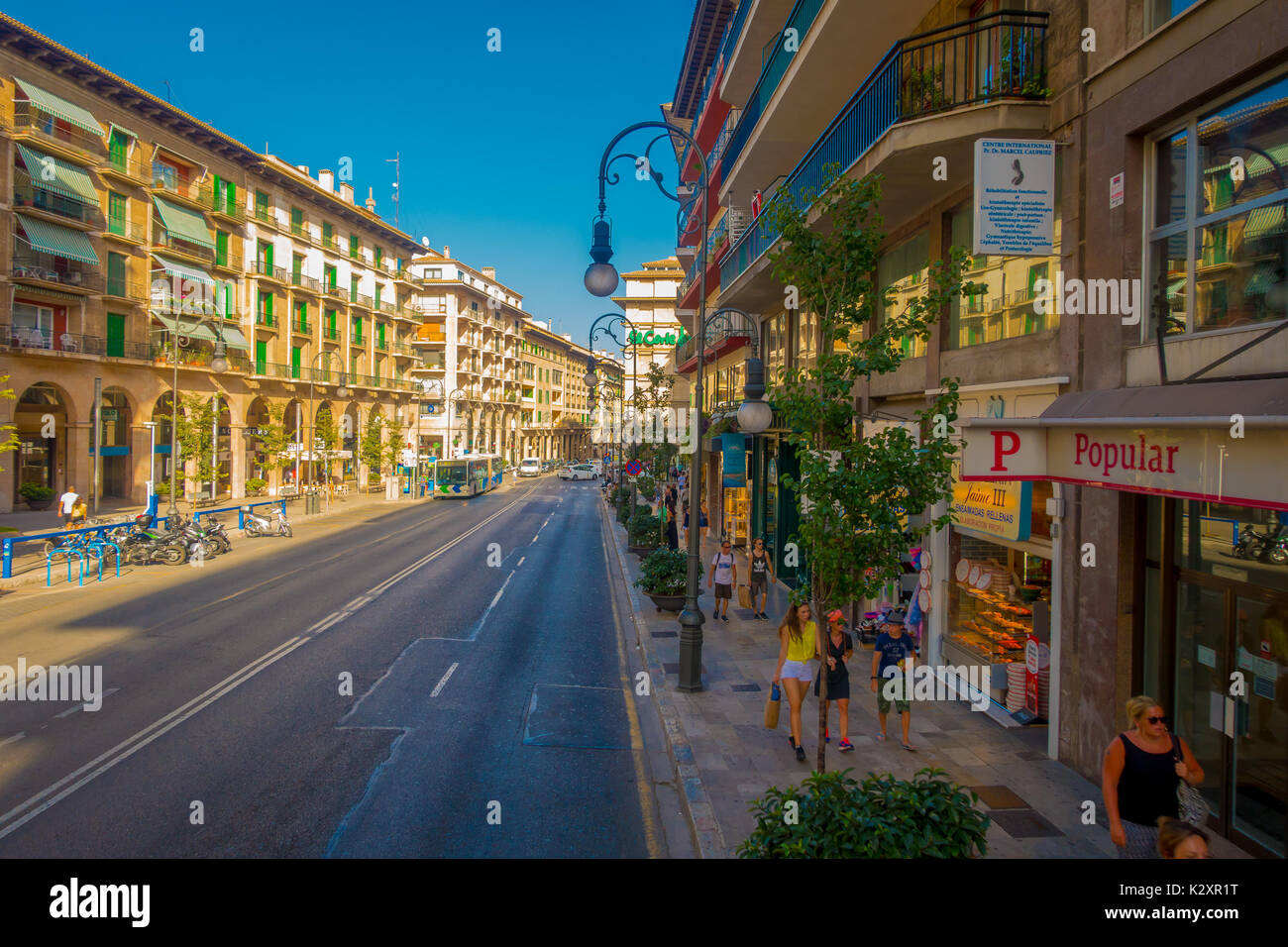 Palma Mallorca Spain Walking Streets High Resolution Stock Photography ...