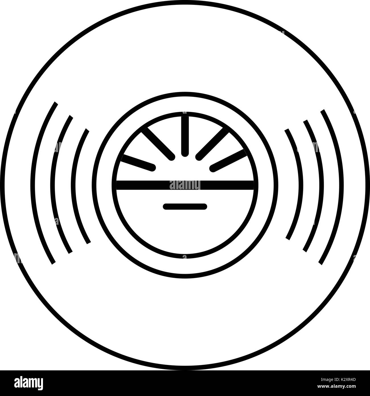 Vinyl record icon , outline style Stock Vector Image & Art - Alamy