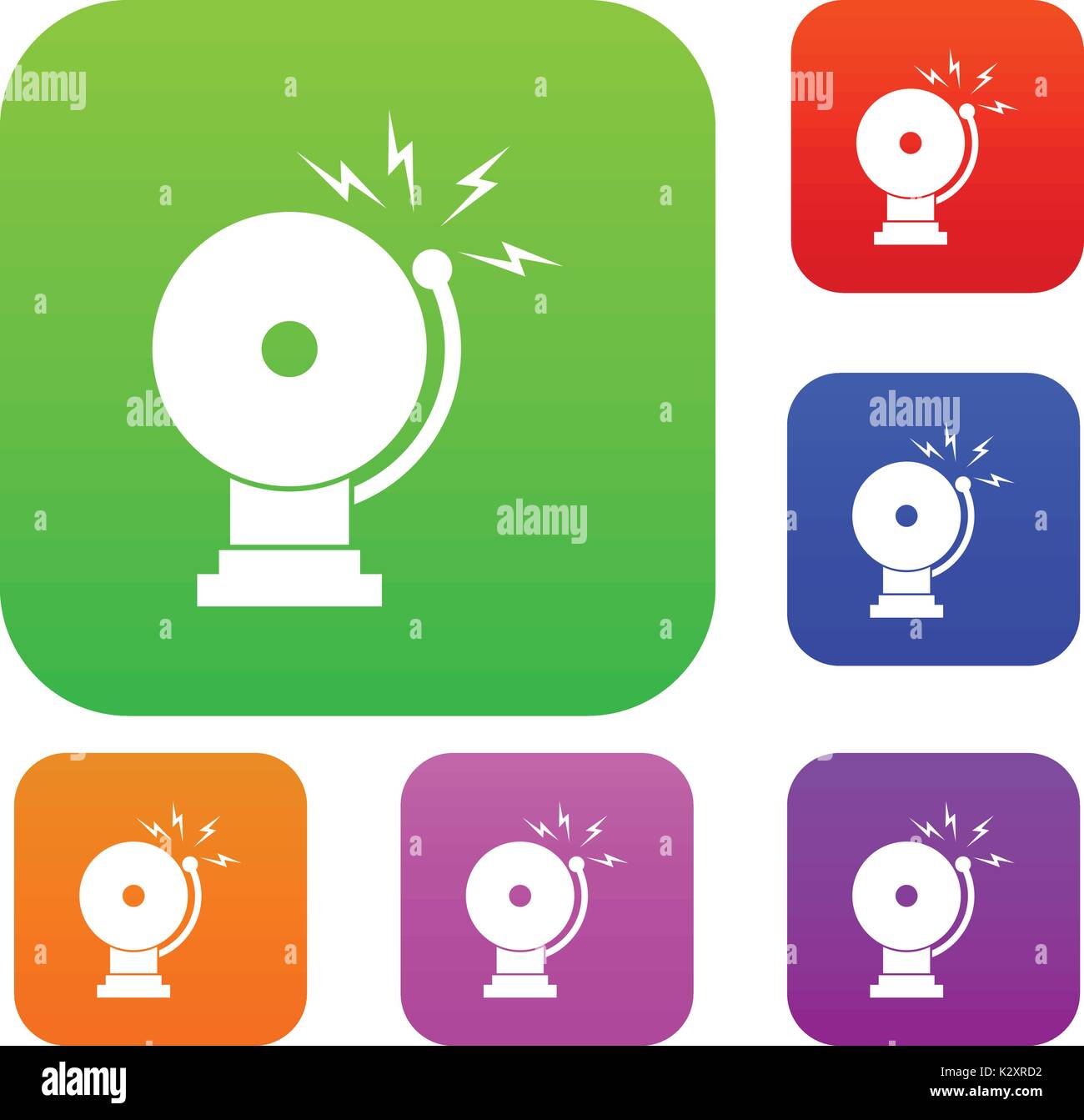 Fire alarm set collection Stock Vector Image & Art - Alamy