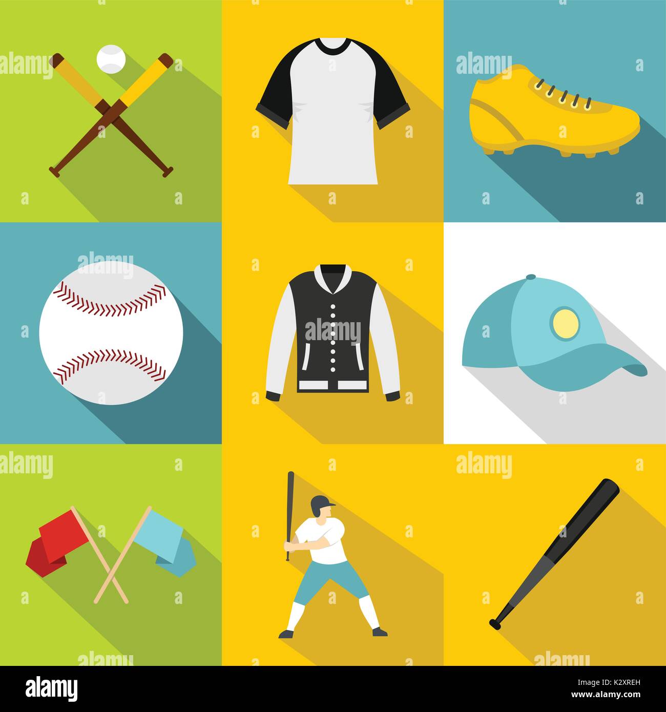 Baseball tournament icon set, flat style Stock Vector Image & Art - Alamy Baseball tournament icon set, flat style Stock Vector Image & Art - Alamy