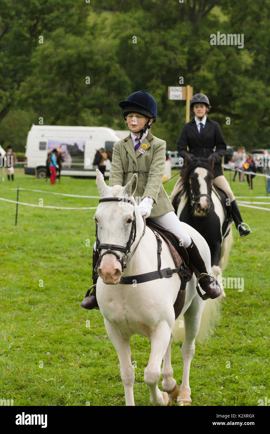Young riders and their horses competing in the gymkhana at the annual ...