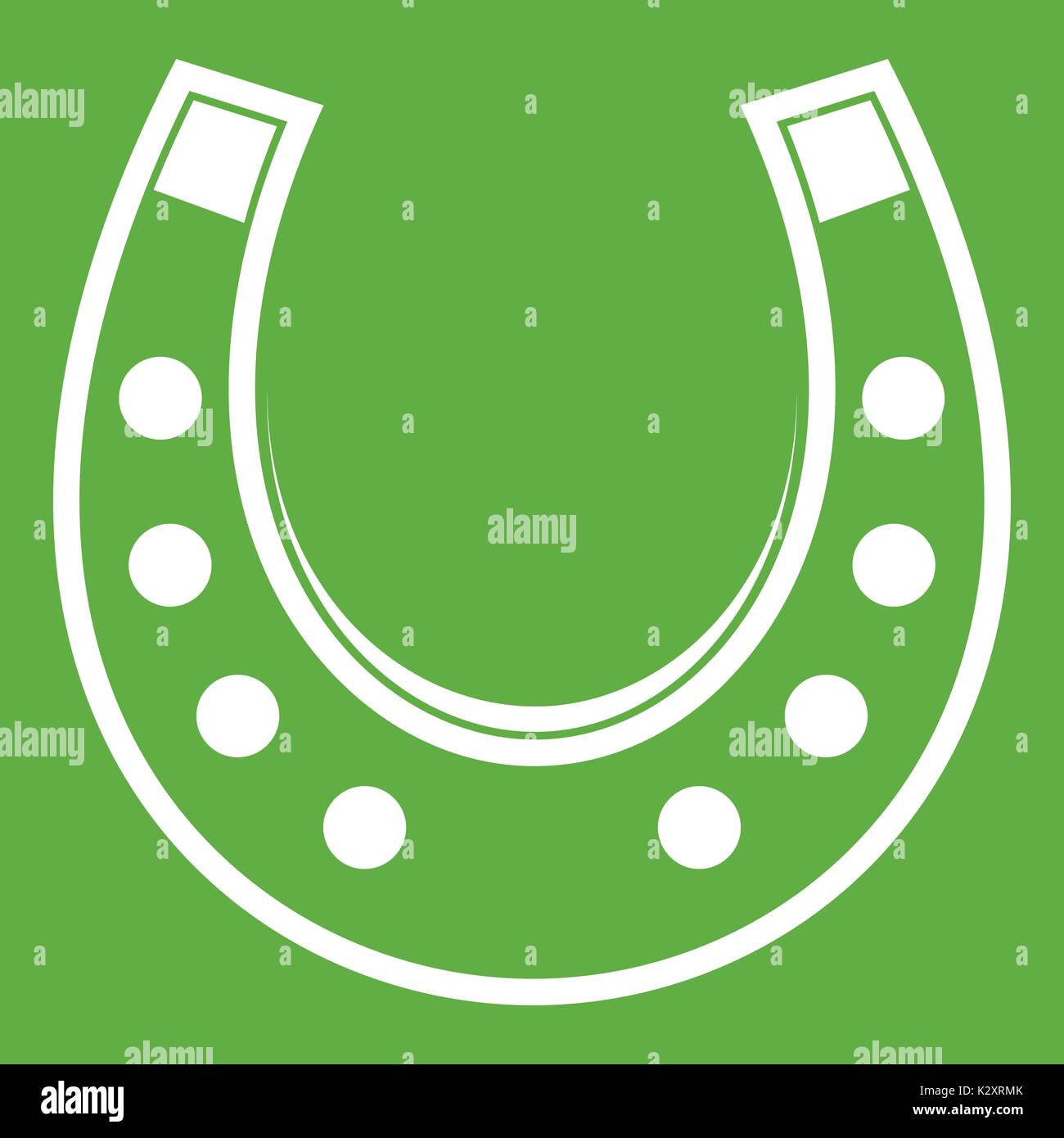 Horseshoe icon green Stock Vector Image & Art - Alamy