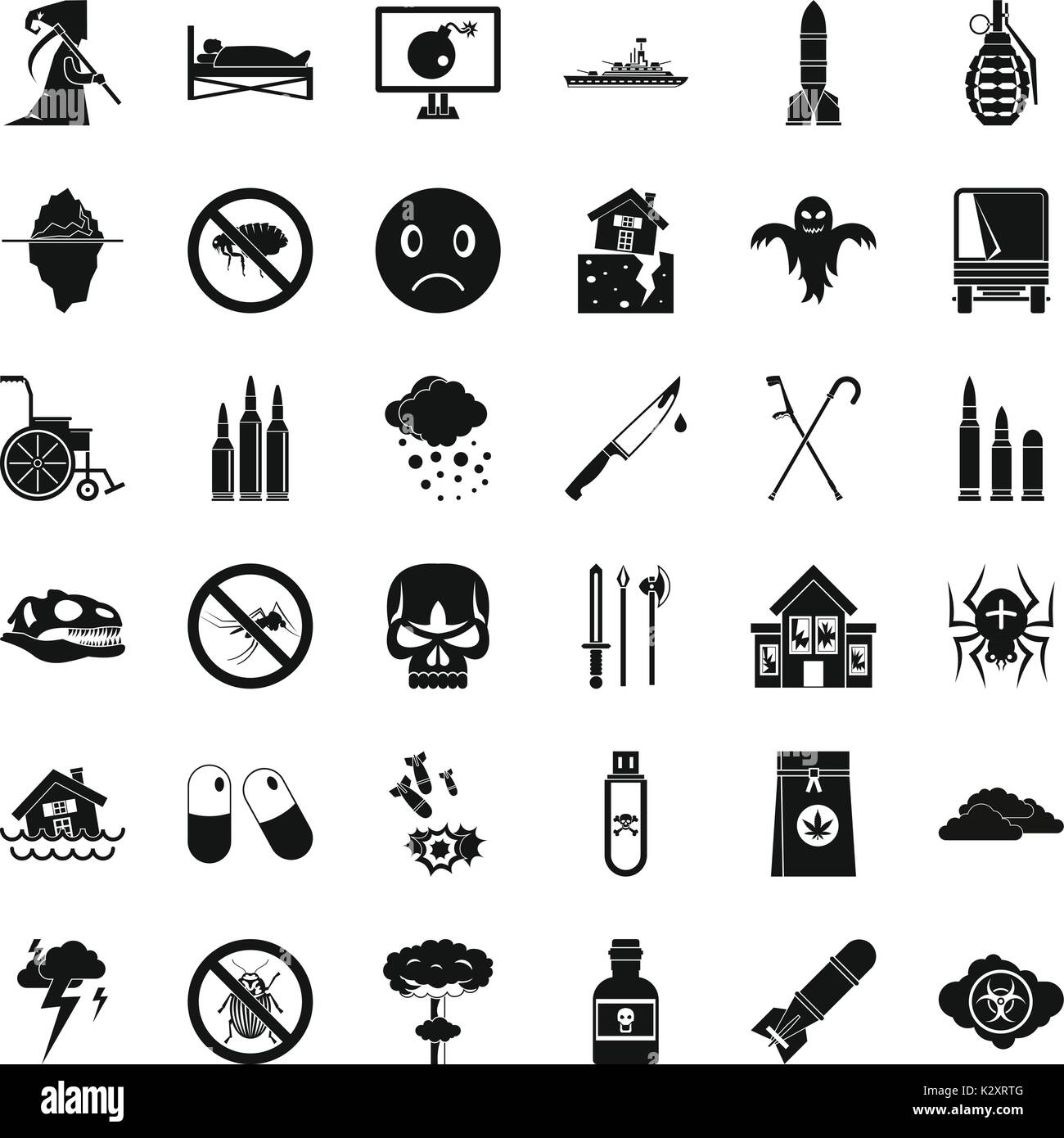 Tension icons set, simple style Stock Vector Image & Art - Alamy