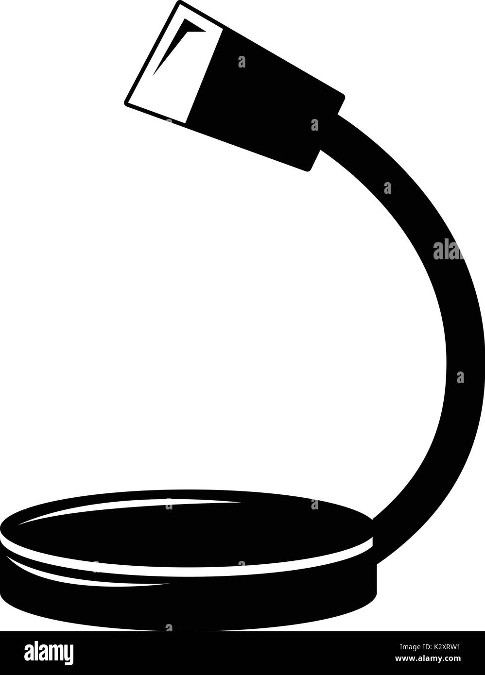 Empty conference room microphone Stock Vector Images - Alamy