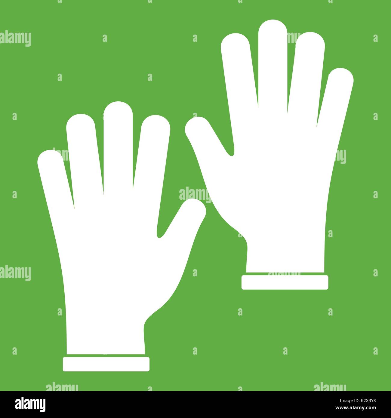 Green laboratory gloves Stock Vector Images - Alamy