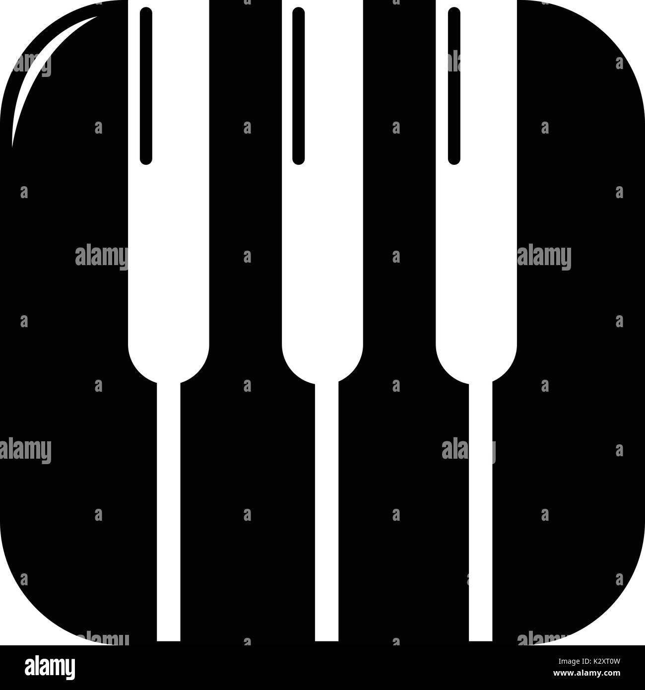 Piano keys icon , simple style Stock Vector Image & Art - Alamy