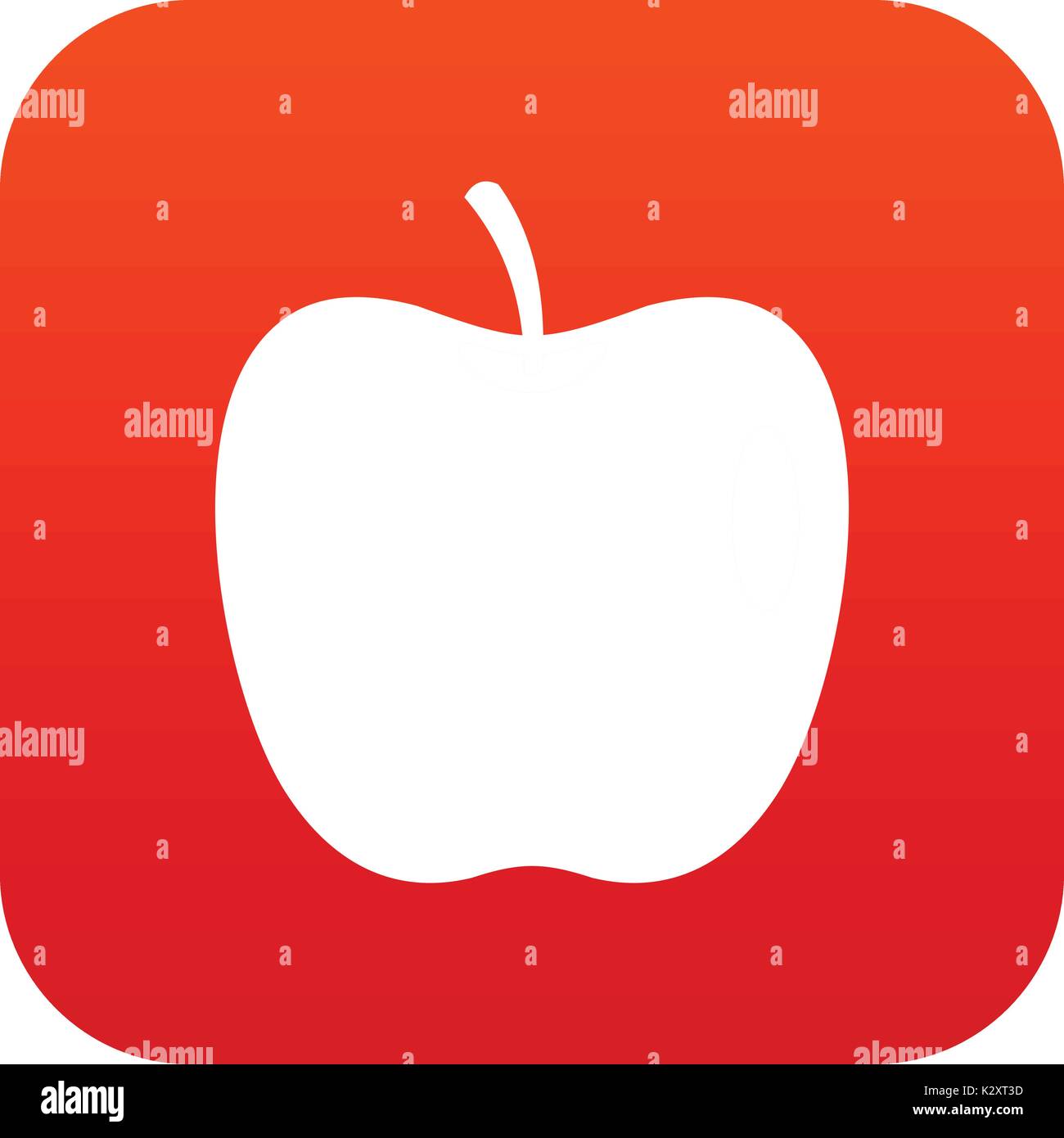 Glossy apple icon digital red Stock Vector Image & Art - Alamy