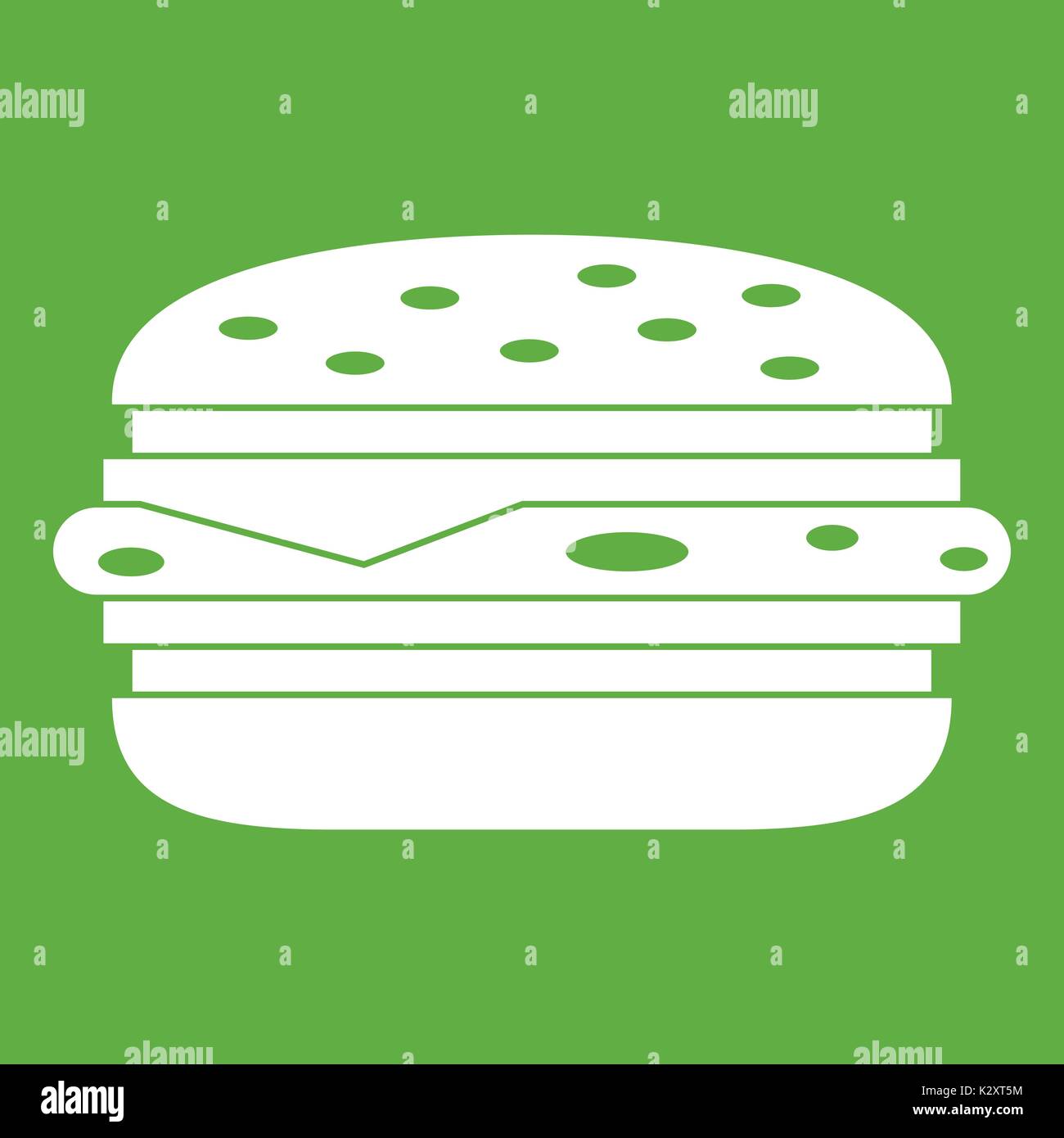 Burger icon green Stock Vector Image & Art - Alamy