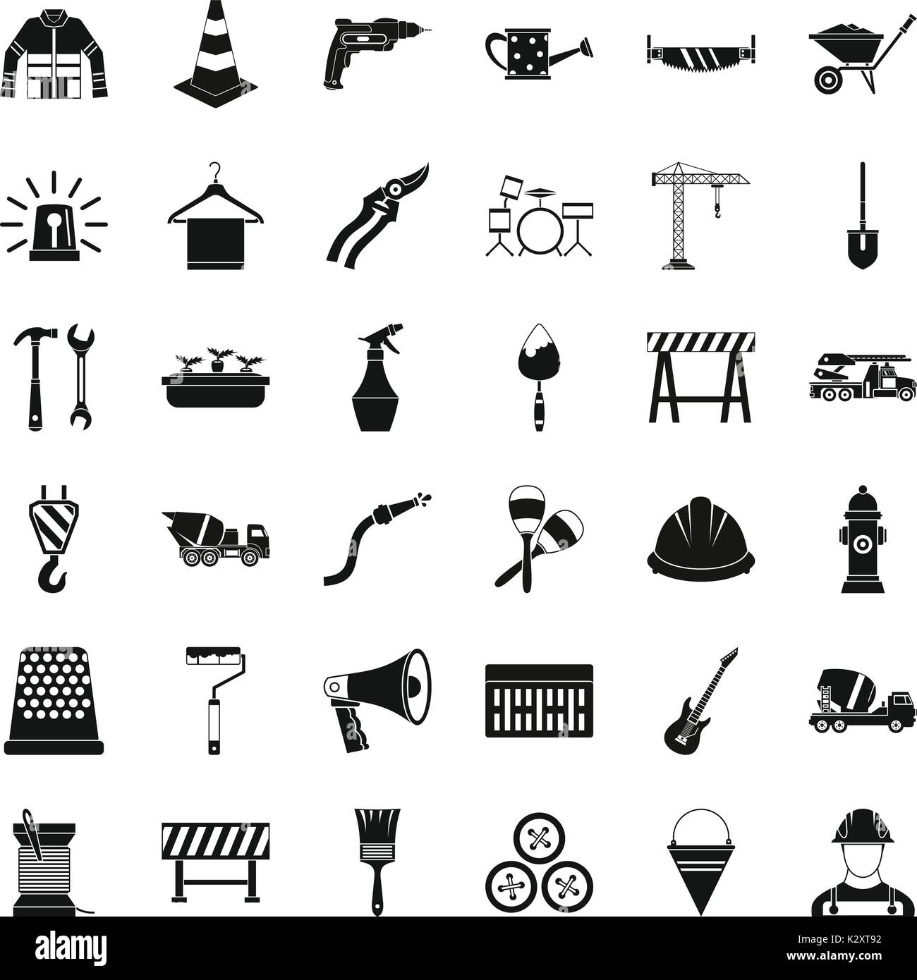 Tool icons set, simple style Stock Vector Image & Art - Alamy