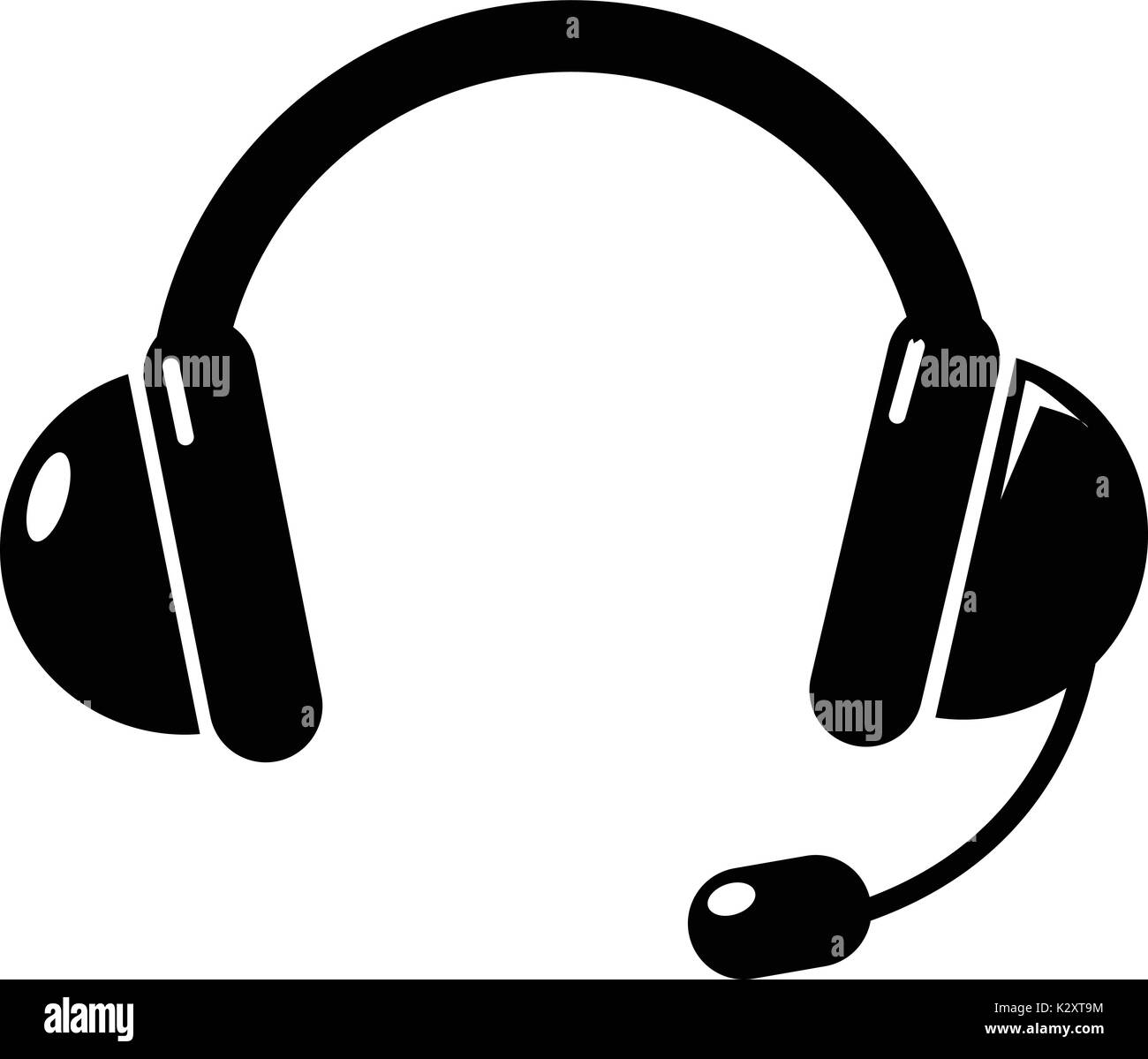 Headset icon , simple style Stock Vector Image & Art - Alamy