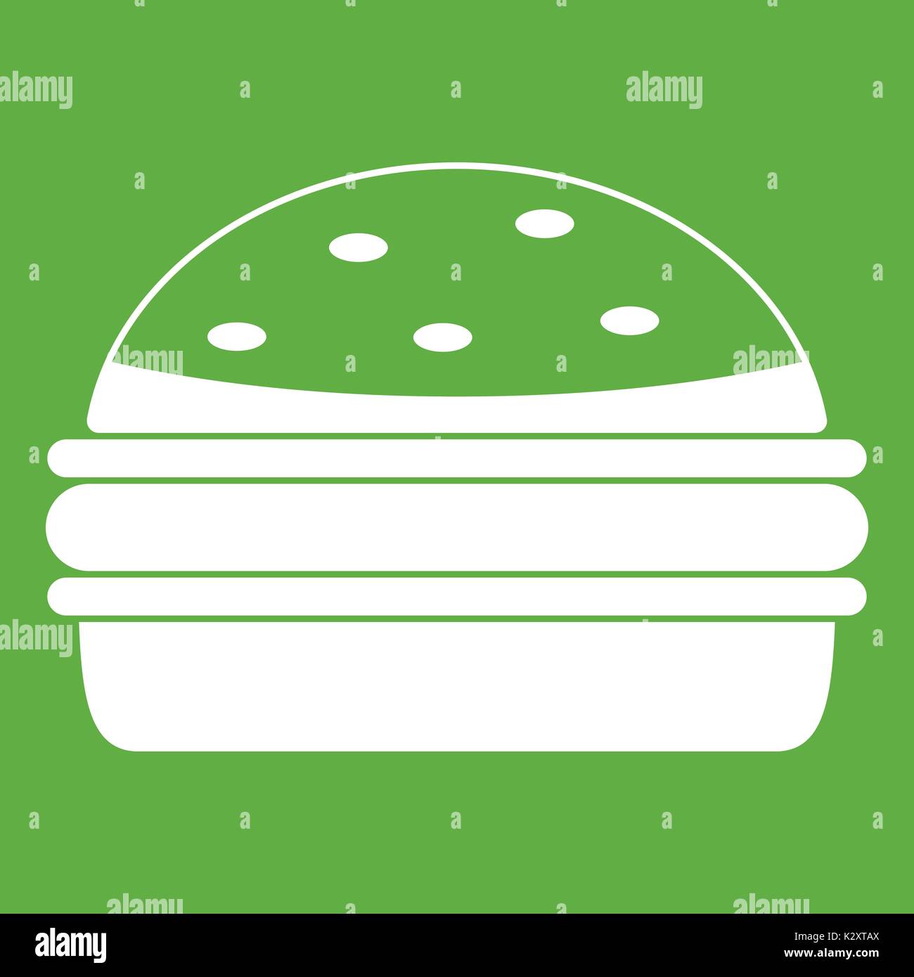 Burger icon green Stock Vector Image & Art - Alamy