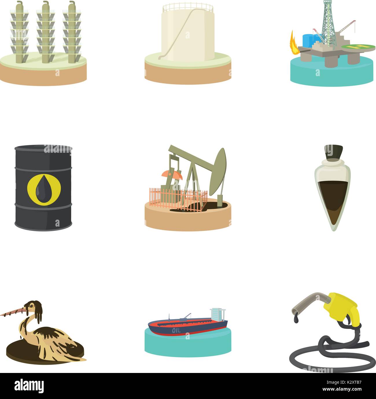 Environmental pollution dam Stock Vector Images - Alamy