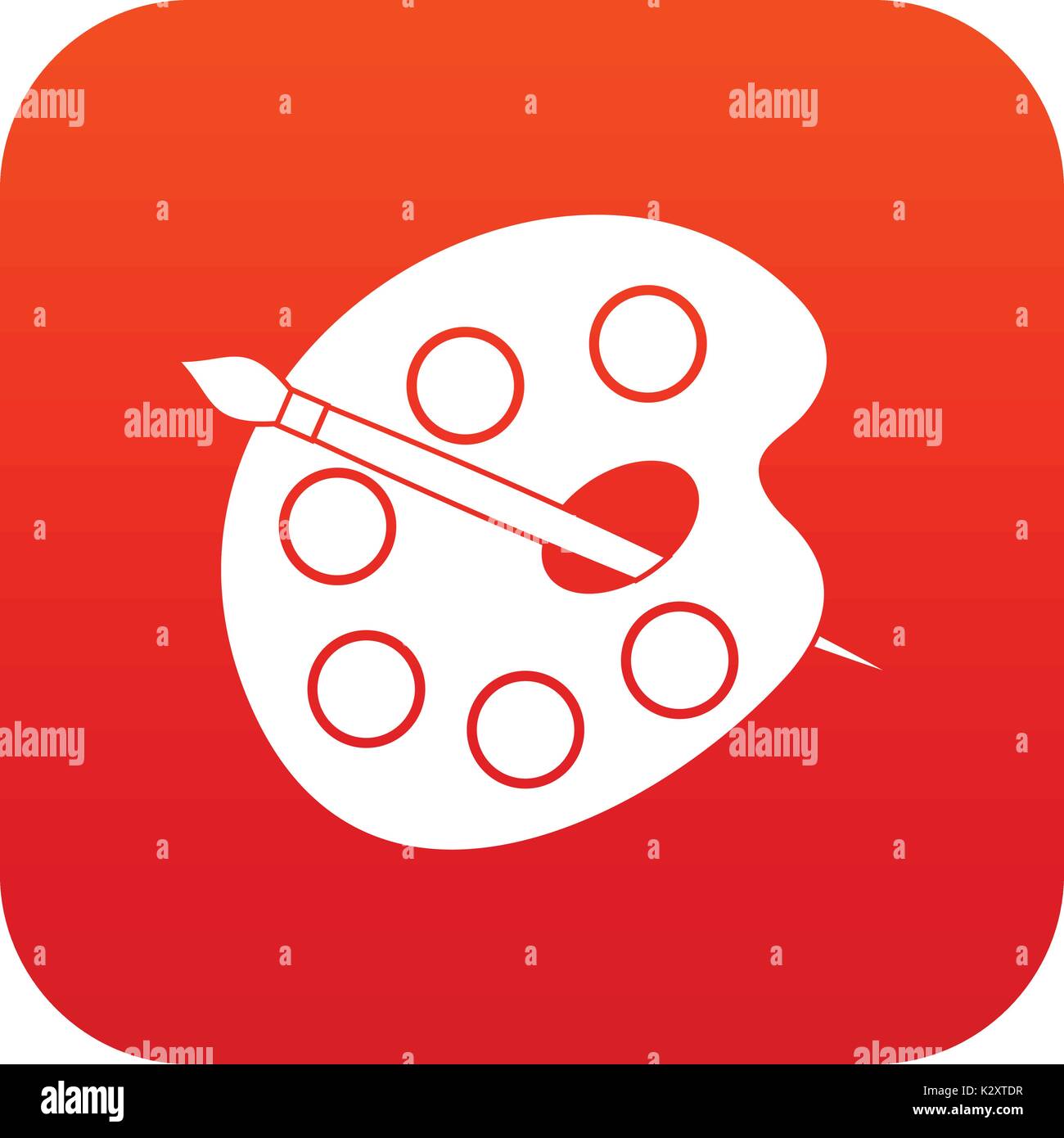 Palette icon digital red Stock Vector Image & Art - Alamy